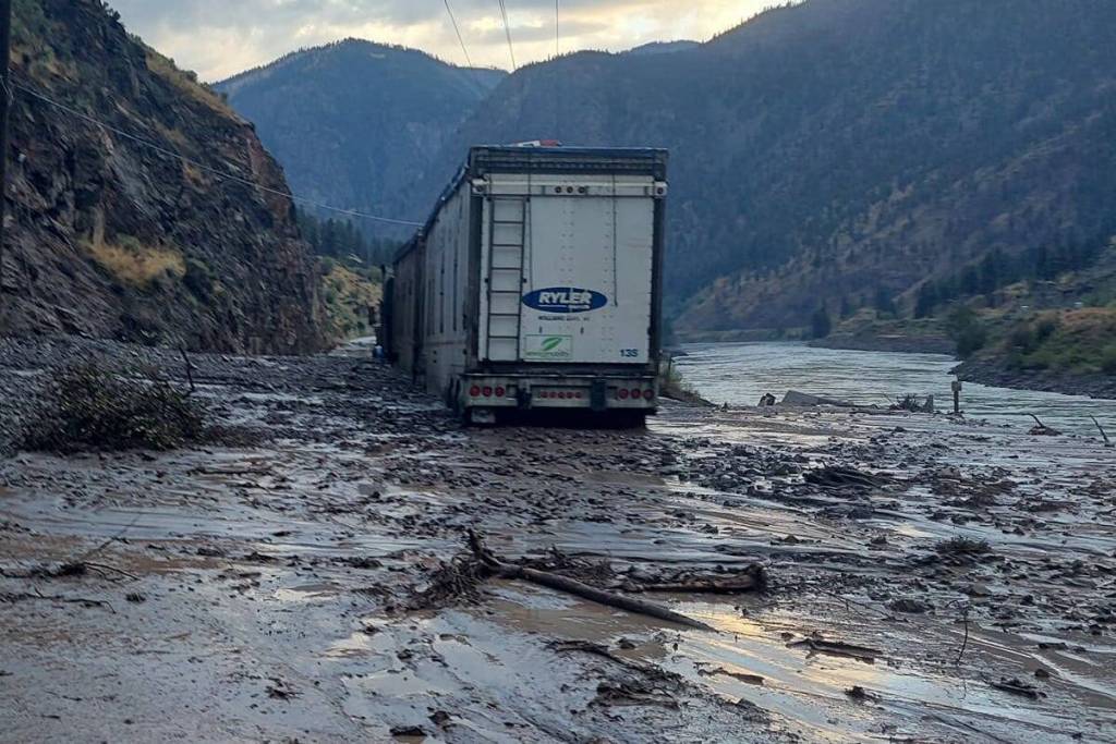Highway 1 remains closed due to mudslide outside Lytton | The Northern View